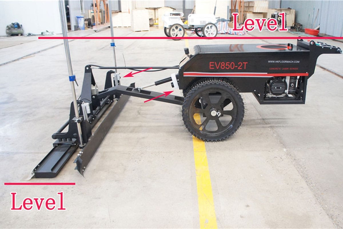 The Principle Of The Lightweight Laser Screed-Hiking Laser Screed